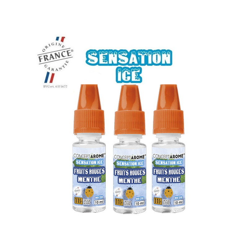E-liquide Conceptarome Sensation menthe fruits rouges 7,90