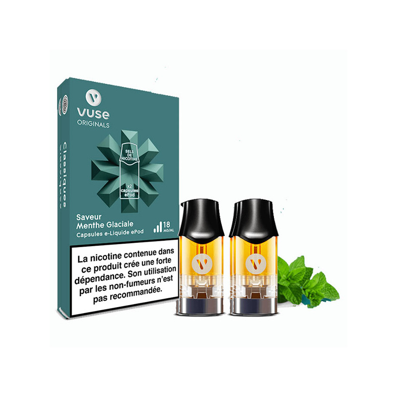 Capsules ePod Vuse Menthe Glaciale