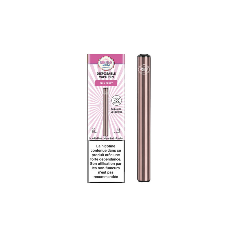 Vape Pen Dinner Lady Pink Berry Taux de nicotine 20mg / ml