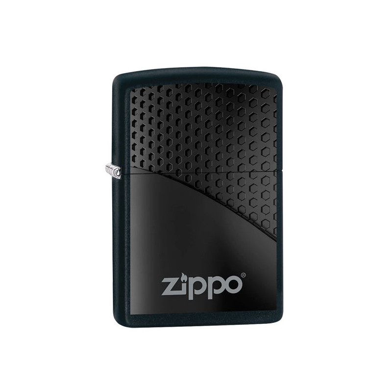 Zippo Black Hexagon Design