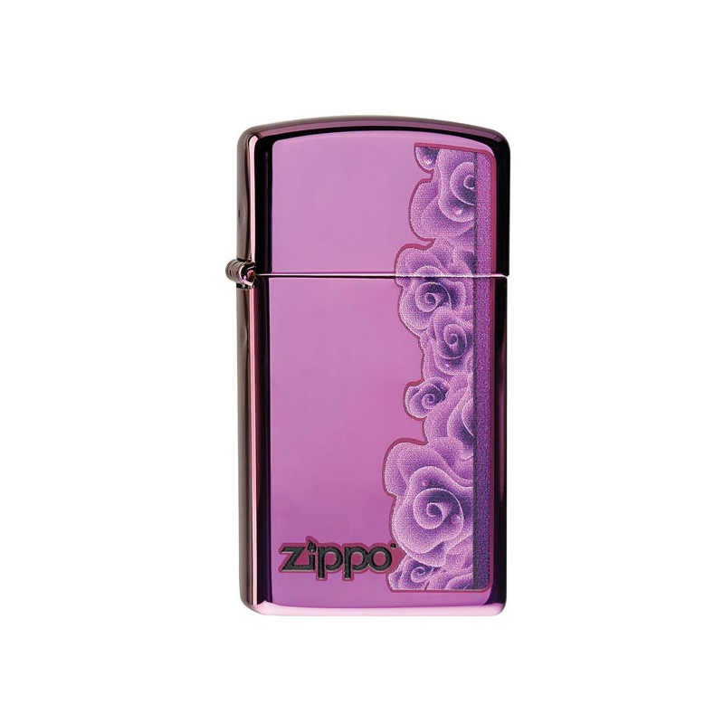 Zippo Purple Roses