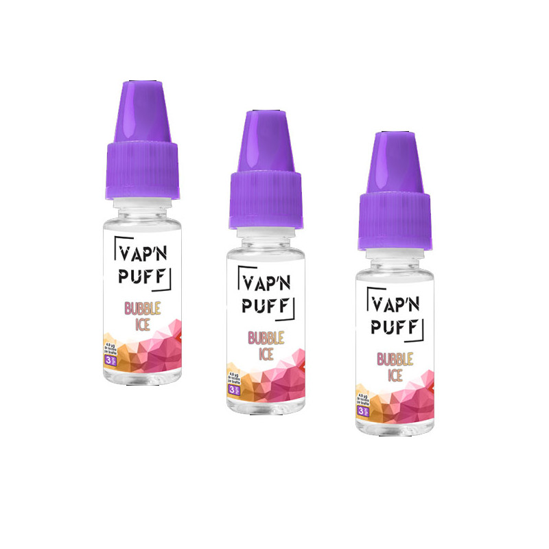 E-liquide Vap'N Puff Bubble ice 30ml Taux de nicotine 3 mg/ml
