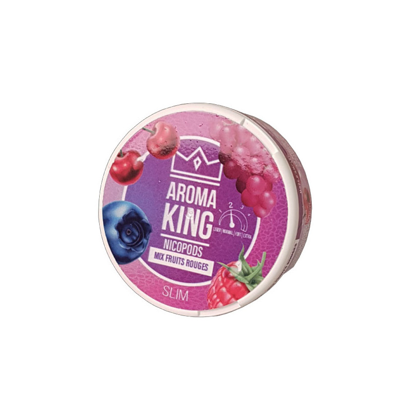 Nicopouches Aroma King Fruits Rouges Taux de nicotine Léger 3mg