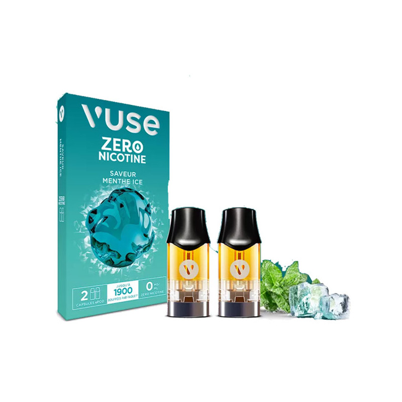 Capsules ePod Vuse saveur Menthe Ice Taux de nicotine 12 mg/ml Capsules ePod Vuse saveur Menthe Ice Taux de nicotine 12 mg/ml