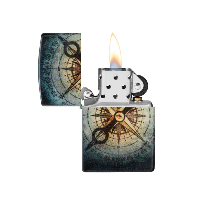 Zippo Compass Skull Design