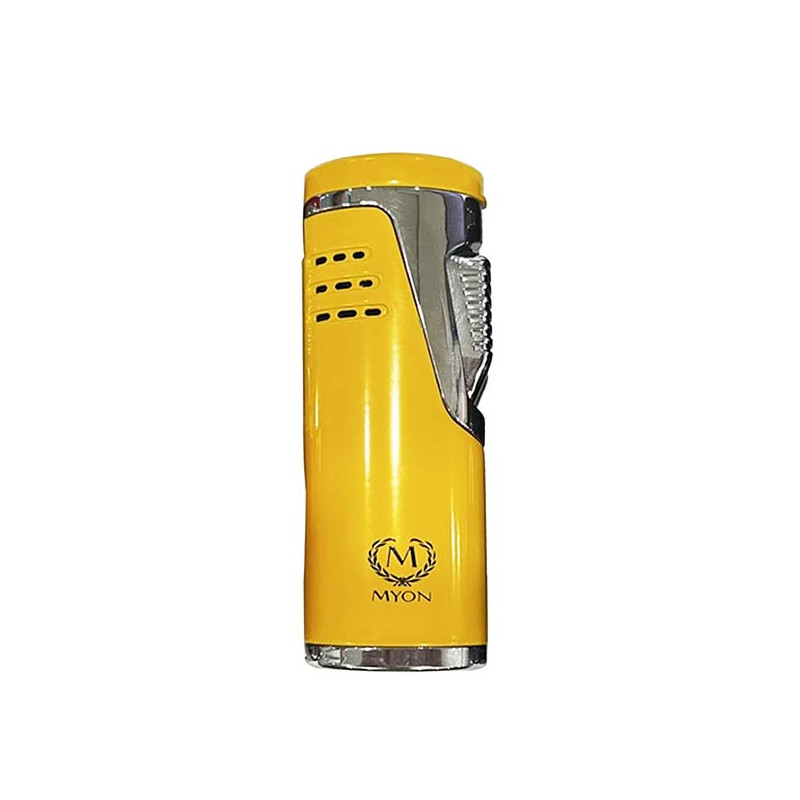 Briquet Myon Double Jet Jaune
